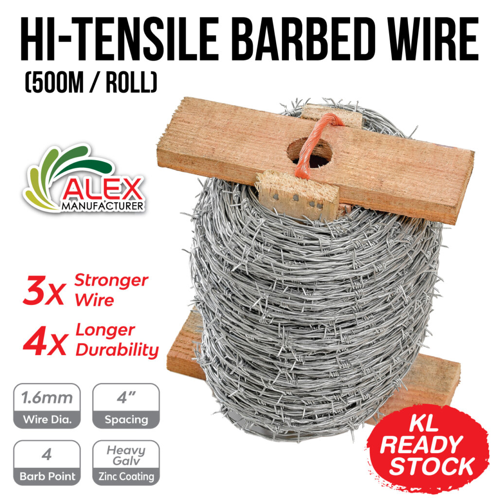High Tensile Barbed Wire - Security Fencing Wire Mesh